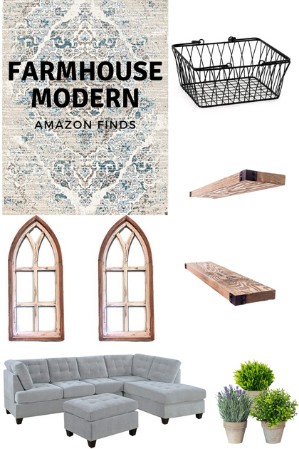 How To Create A Farmhouse Modern Living Room On Amazon – Willow & Grace ...